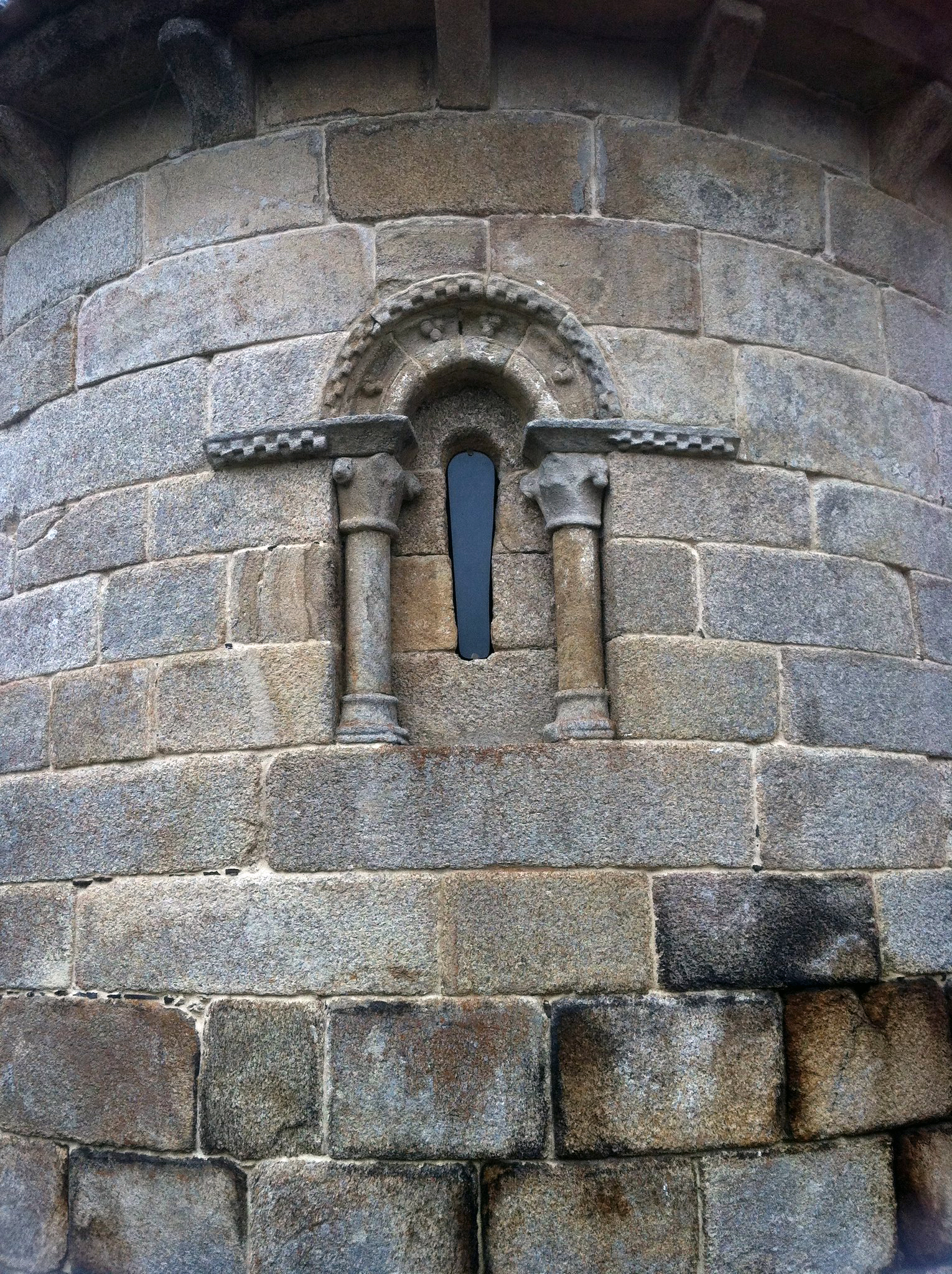 Camino Photo of the Day: Romanesque Window – Pilgrims on the Way